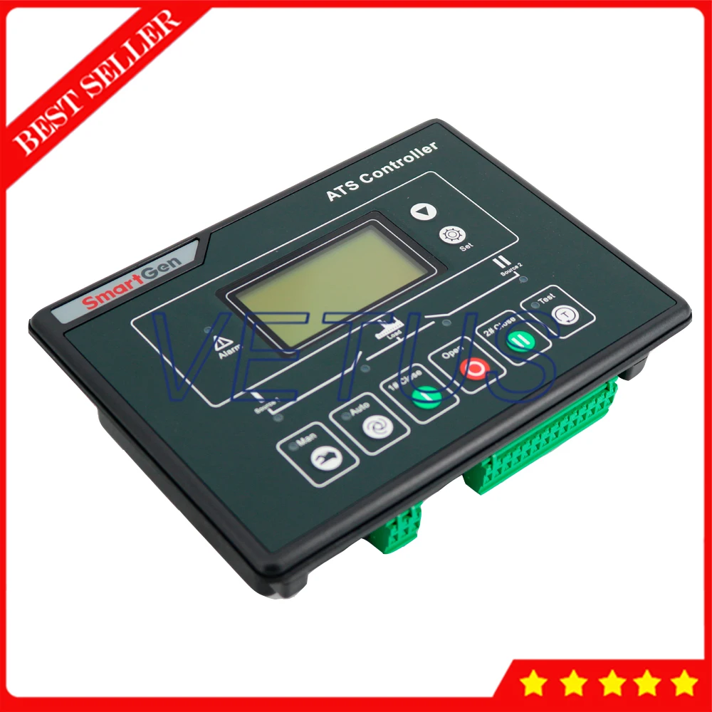 Digital LCD Display ATS Controller Generator Control Module Dual power ...