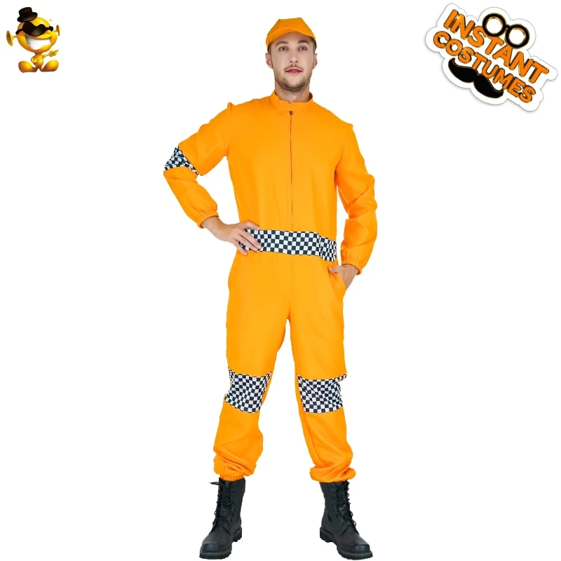 Halloween Cosplay Mens Maintenance Workers Costume Dress Up Career ...