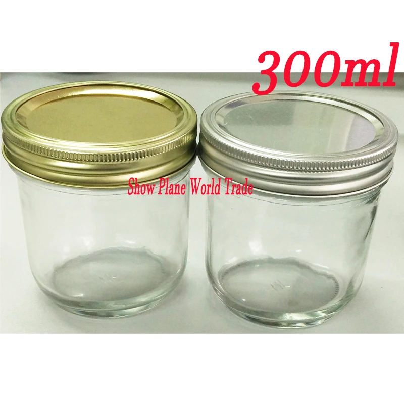 300 ml Botella De Cristal frasco De Vidrio 2 colores Separat cubre para Recipiente de Cocina de ...