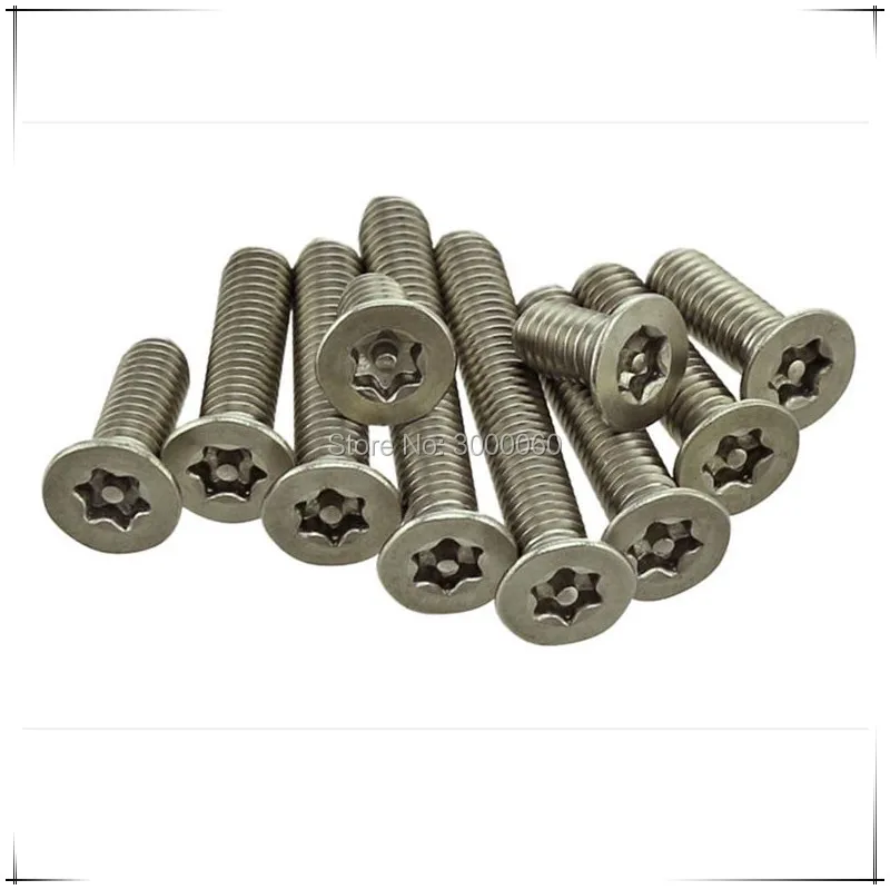 M4 Stainless Steel A2 Flat Head Pin Torx Screw Safety Security Anti ...