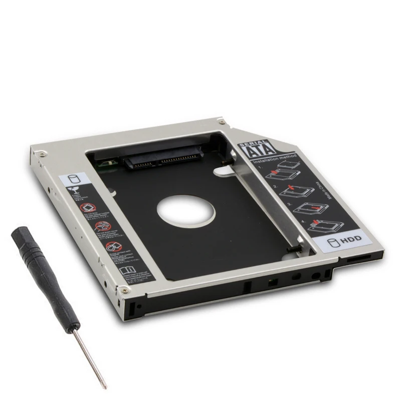 9.5mm Ultrabay SATA III Universal segundo HDD SSD hard disk drive caddy ...