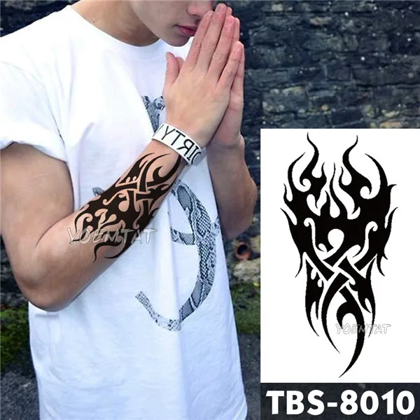 Tribal Fire Arm Tattoo