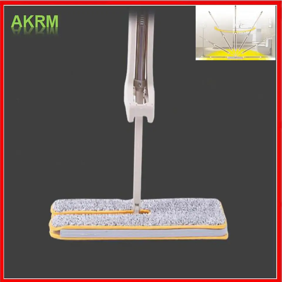 Microfiber Dust Sided Mop 360 Lightweight Rotating Spin Mop Telescoping ...