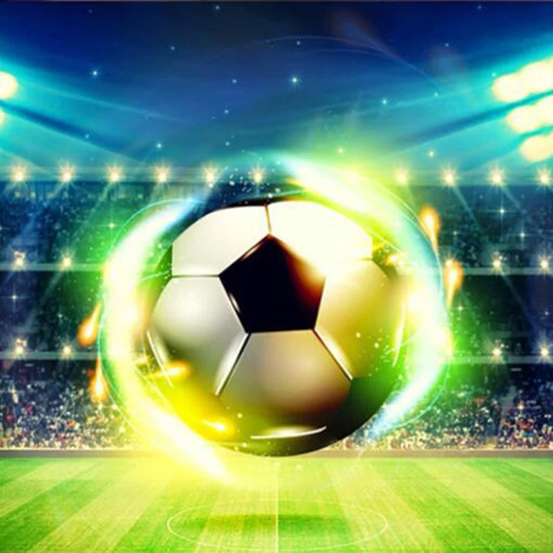 Diamond Painting Soccer Round Full Square/Round Drill Diamond ...