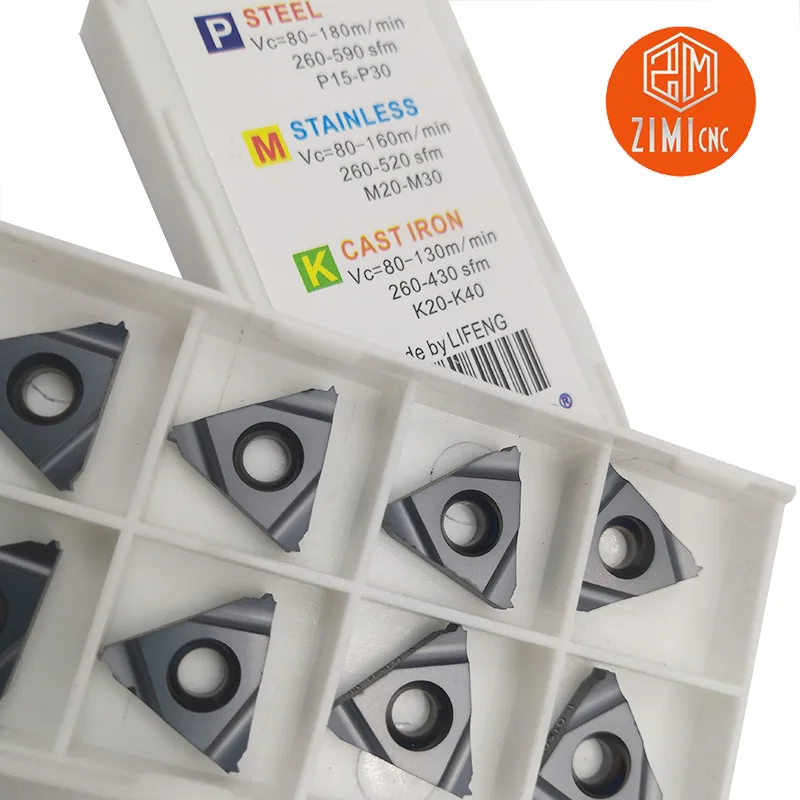 10 pcs 16IR 1.0ISO LDA Threaded Carbide insert Thread turning Threading ...