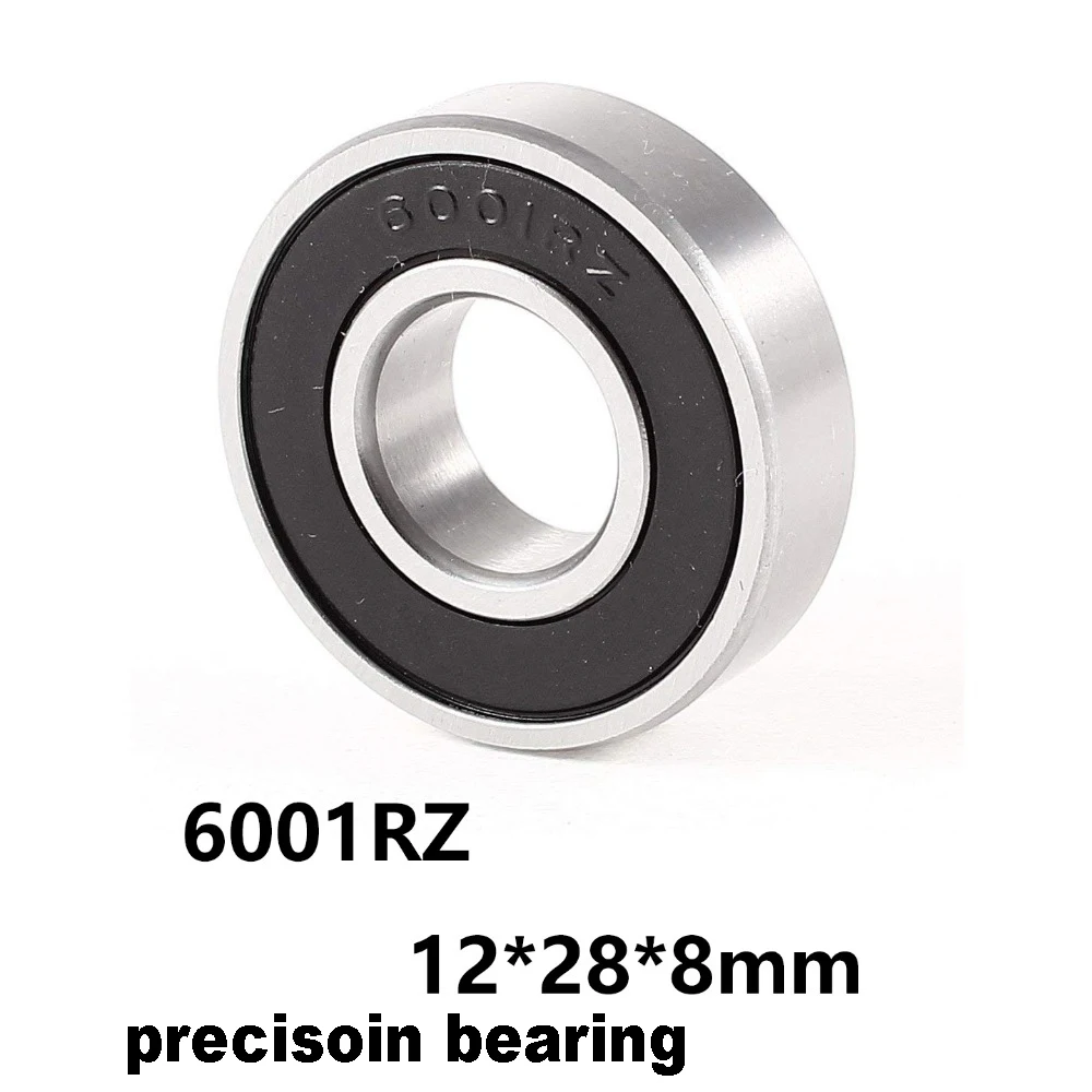 1 개/몫 6001RZ 정밀 레벨 커버 씰 깊은 홈 볼 미니어처 베어링 6001 RZ 12*28*8mm 12*28*8 52100 ...