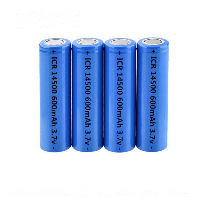 Gtf 14500 Battery 3.7v 600mah 14500 Rechargeable Li-ion Batteries Aa ...