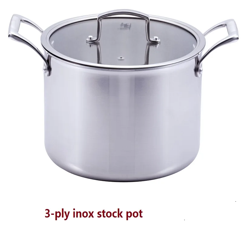 CASSEROLE 3 PLY INOX LUXURY COOKING POT 3.5 / 7 LITRE UTENSIL STOCK POT ... CASSEROLE 3 PLY INOX LUXURY COOKING POT 3.5 / 7 LITRE UTENSIL STOCK POT ...
