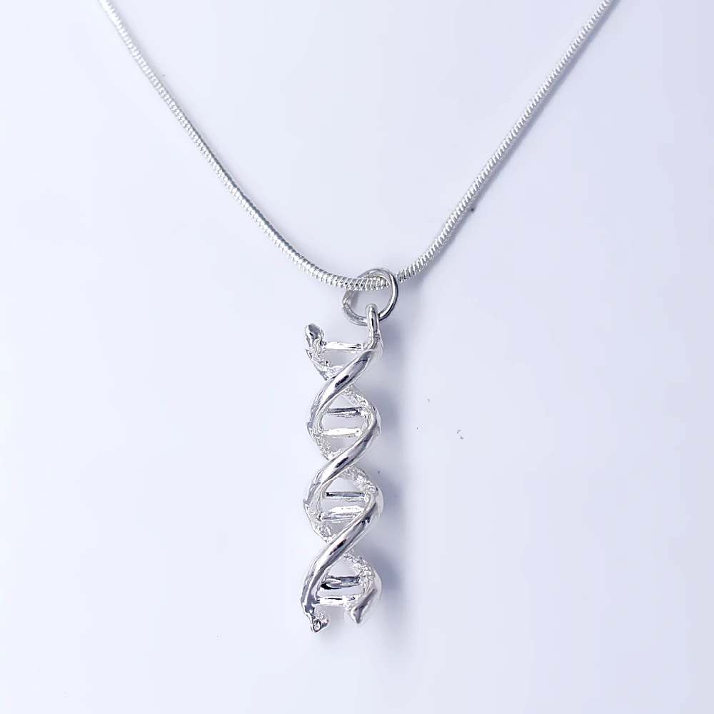 20-Piece-Beautiful-3D-Rotary-Structure-DNA-Pendant-Necklace-woman-Snake ...