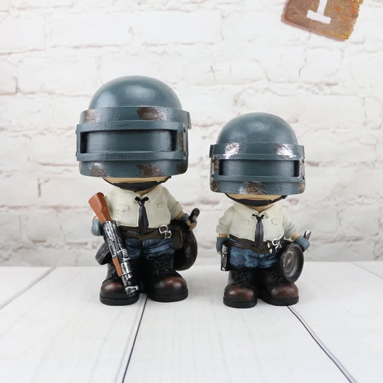 PUBG Action Figures 98K Military Model Miniature Figurines Cartoon Eat ...