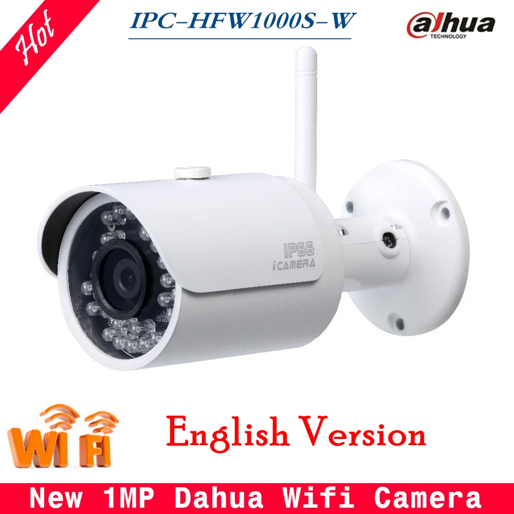 Hot Dahua Ip Camera Ipc-hfw1000s-w 1mp Hd Wi-fi Network Small Ir Bullet ...