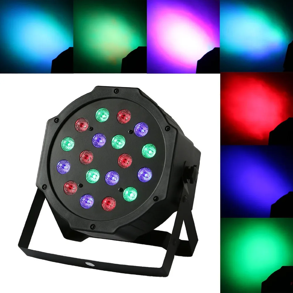 LED Par Stage Light DJ Disco with Music activated Auto run and DMX512 ...