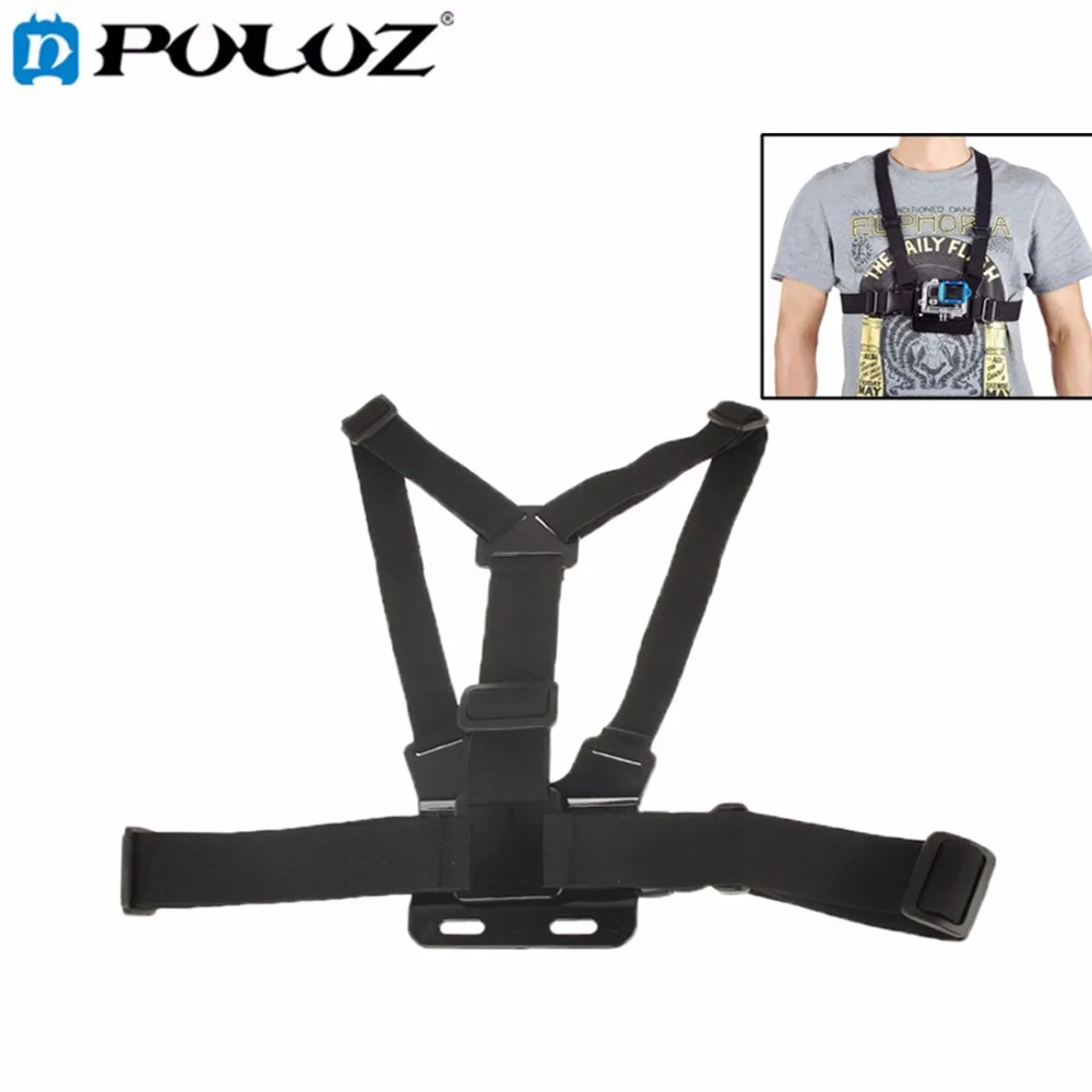 For Go Pro Accessories Chest Elastic Belt Shoulder Strap Mount Holder ...