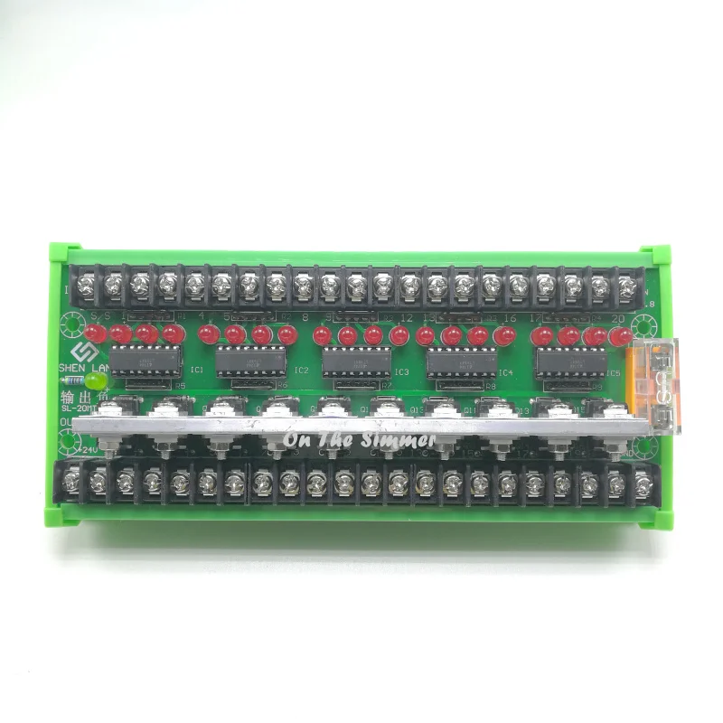 20 way PLC amplifier board transistor optocoupler isolation power plate ...