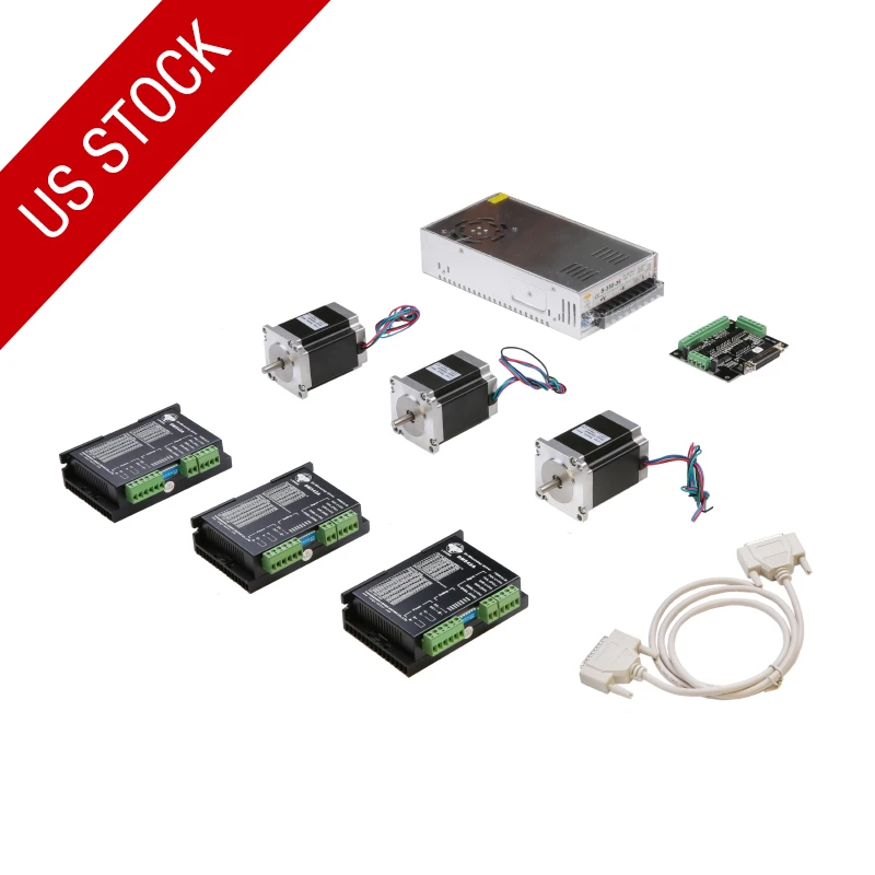 Usa Free Ship! 3axis Stepper Motor Nema23 425oz.in 23hs9430 3a Single ...