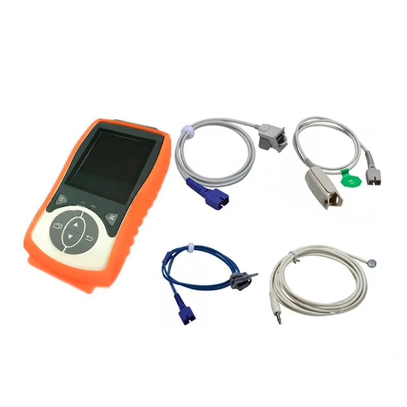 HANDHELD PULSE OXIMETER with Spo2 and TEMPERATURE parameters, Portable ...
