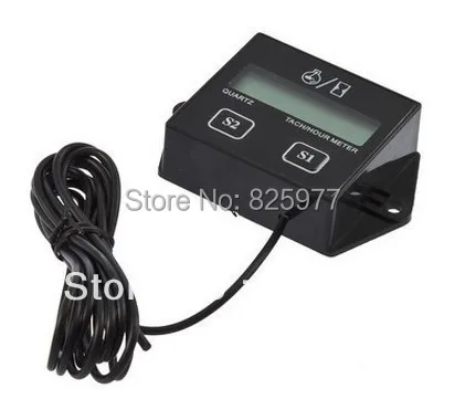 Spark Plugs Engine Digital Tach Hour Meter Tachometer Gauge Motorcycle ...