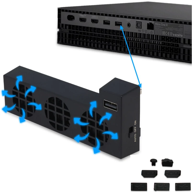Intelligent-Cooling-Fan-For-Xbox-one-X-Gaming-Console-ONEX-Cooler-Fan ...