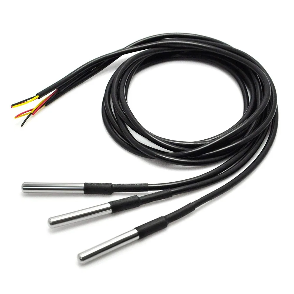 1pcs 1m Ds18b20 Stainless Steel Package Waterproof Ds18b20 Temperature