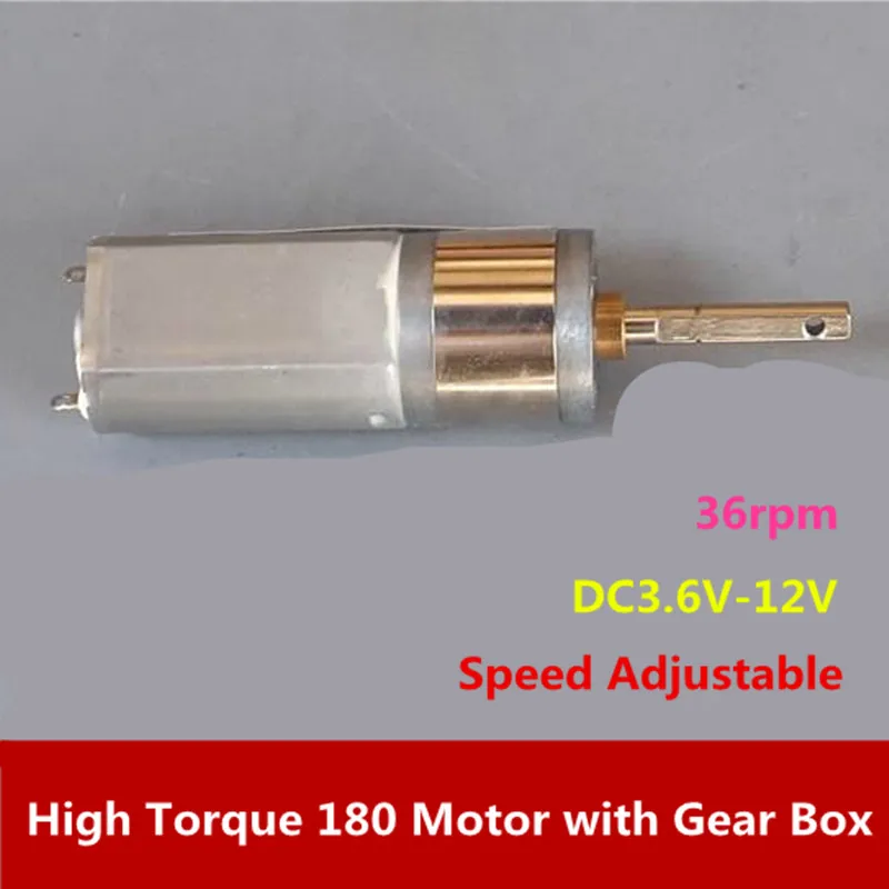 Motor de alto torque 180 con caja de engranajes, mini motor de ...