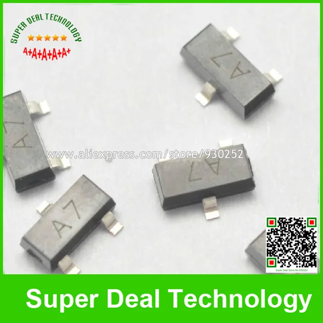 Free-Shipping-500pcs-lot-Switching-Diode-BAV99-A7-0-2A-70V-SMD-SOT23 ...