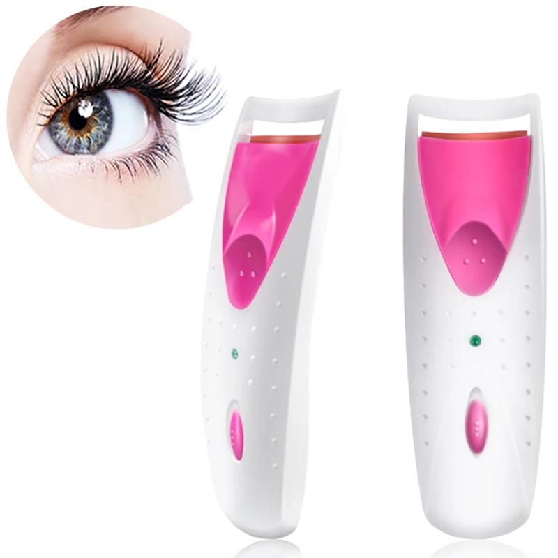 1 Pc Electric Eyelash Curler Eyelashes Clip Battery Operated Long