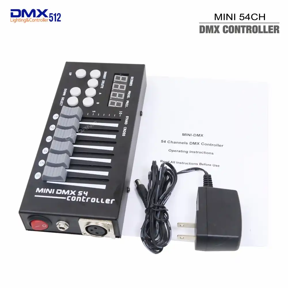 Promotion! MINI DMX Controller 54 Channel DMX Dimmer Console For Stage ...