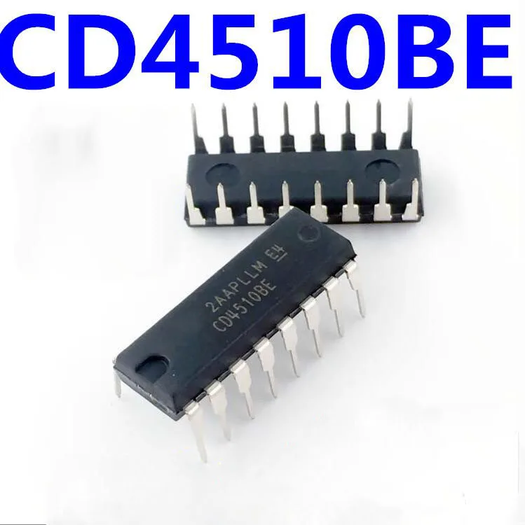 10 peças coletor original de chip ic cd4510be cd4510 dip 16 ic ...