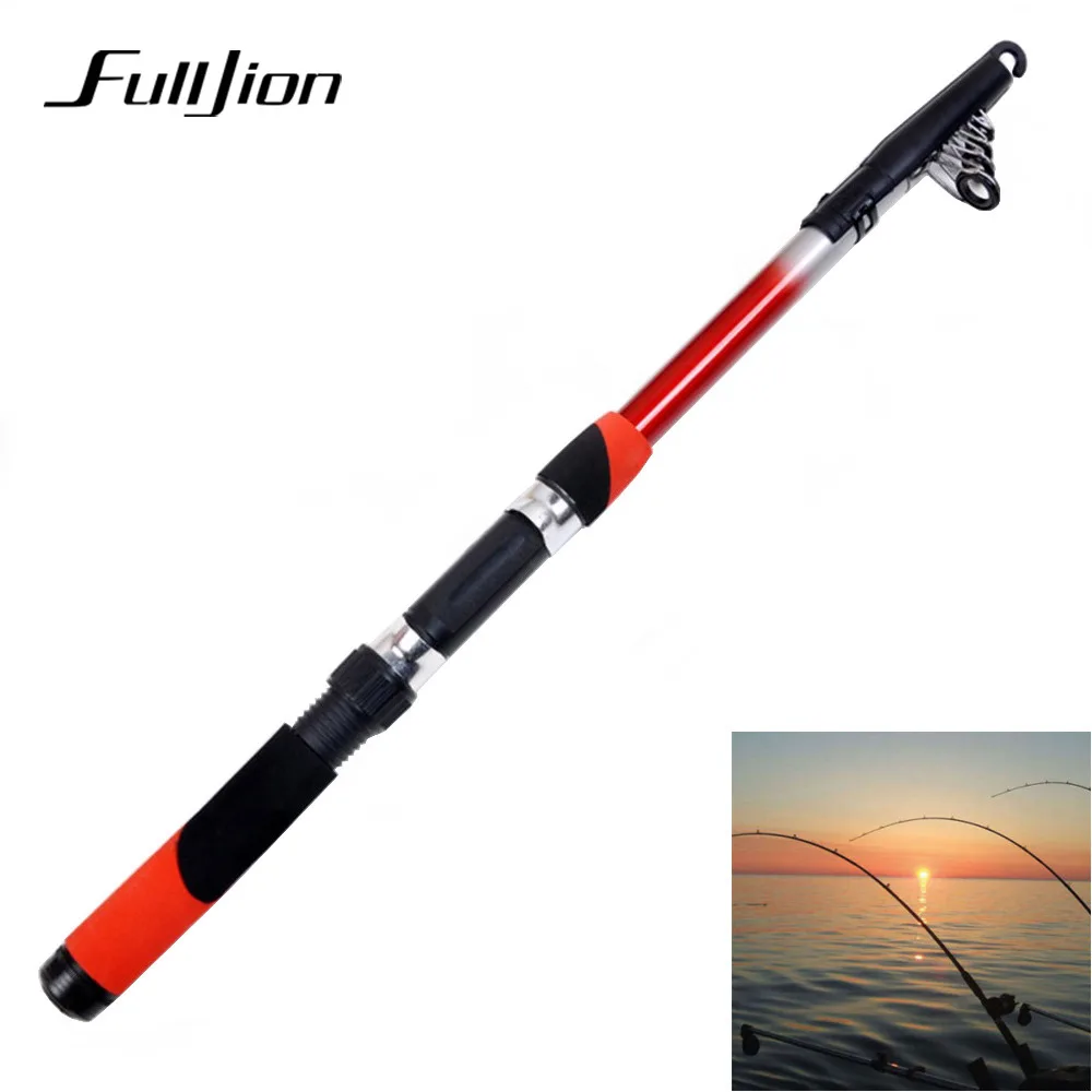 Fulljion Sea Fishing Rod Telescopic Fiberglass Thread Pesca Pole ...