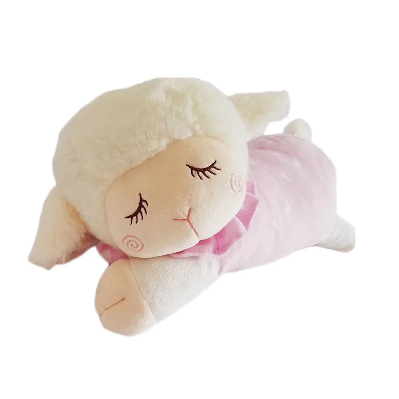 1X18.11" Pink Sleeping Sheep Plush Toy Doll Baby Soft Stuffed Doll Gift ...