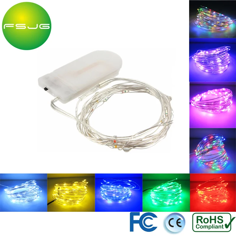 10pcs/Lot 2m 20LEDs Fairy String Light micro led copper wire Fairy ...