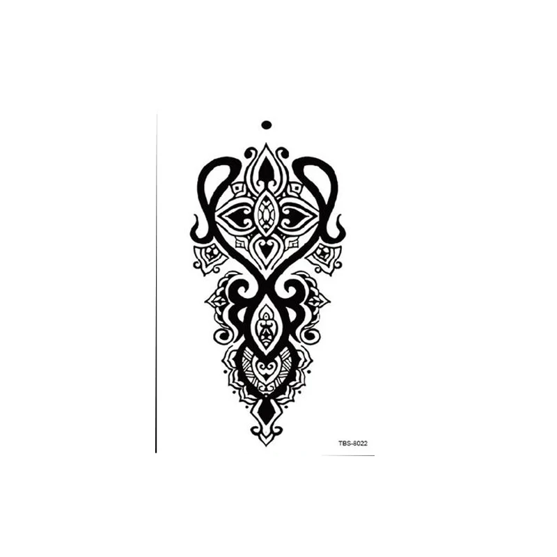 Schwarzer-Totem-Arm-zur-ck-gef-lschte-Wasser-transfer-Tattoo-Aufkleber ...