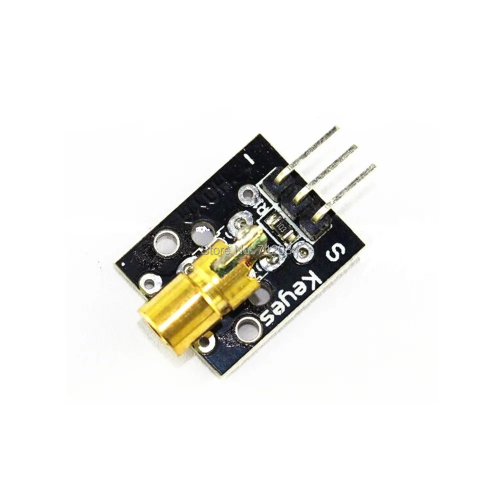 650nm Laser sensor Module 6mm 5V 5mW Red Laser Dot Diode Copper Head ...