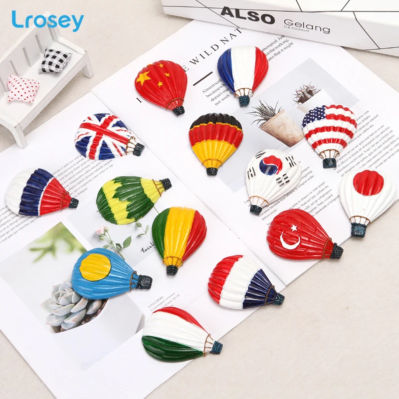 World Countries Flag hot air balloon fridge magnet souvenir travel ...