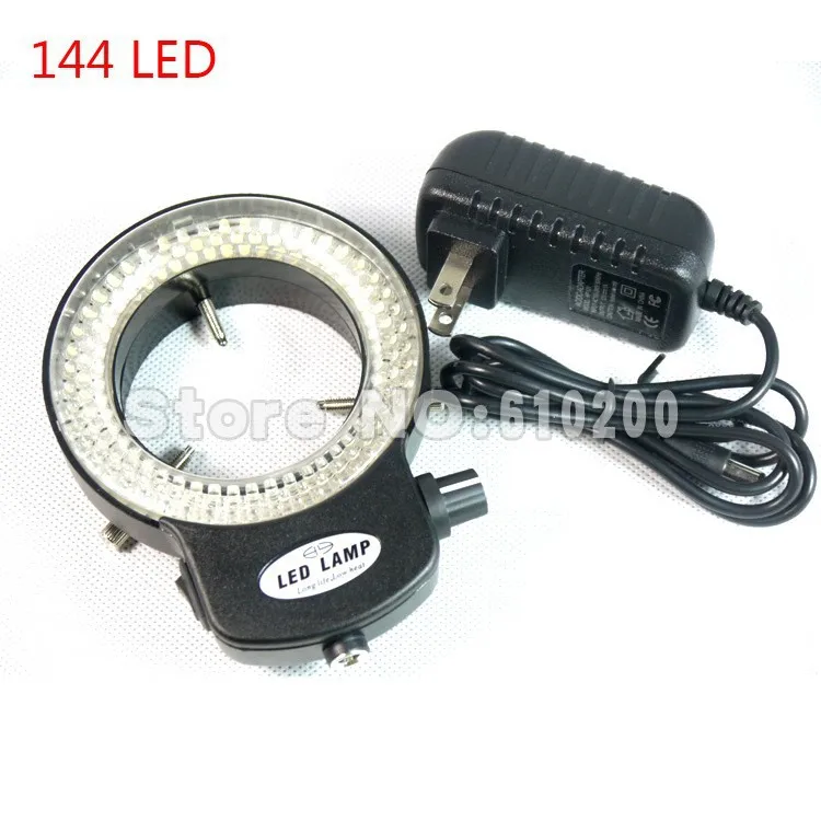 Adjustable 144 LED Ring Light illuminator Lamp for CCD Industry Stereo ...