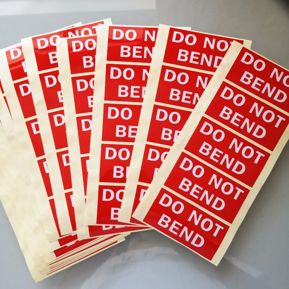 76x38mm-DO-NOT-BEND-Shipping-Safety-Warning-Sticker-Package-Transfer ...