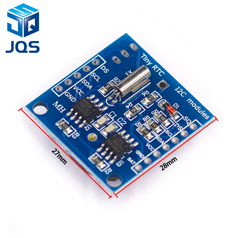 2PCS The Tiny RTC I2C modules 24C32 memory DS1307 clock RTC module for ...
