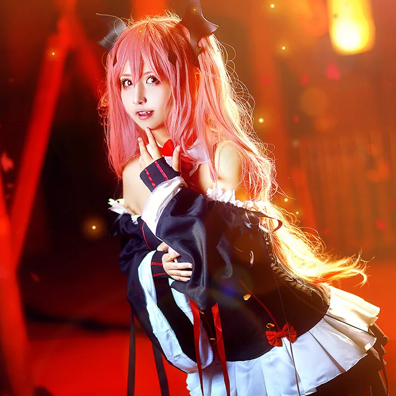 Anime Owari No Seraph Seraph Of The End Krul Tepes Cosplay Third Ancestor Vampire Black Sexy