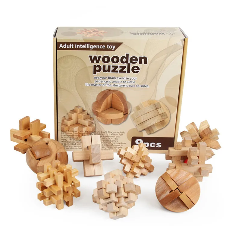 Kong Ming Luban Lock chinois jouet traditionnel en bois Puzzles ...