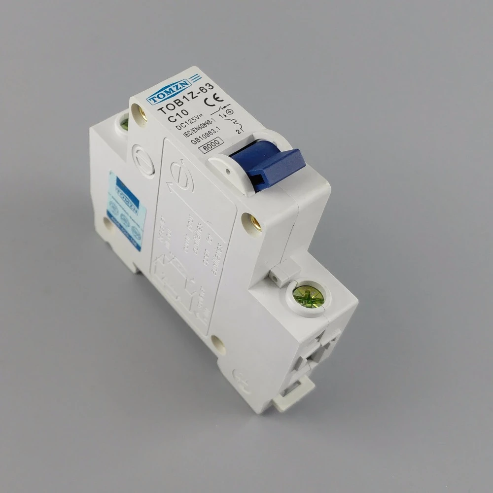 1p 10a Dc 125v Circuit Breaker Mcb C Curve - Circuit Breakers - AliExpress