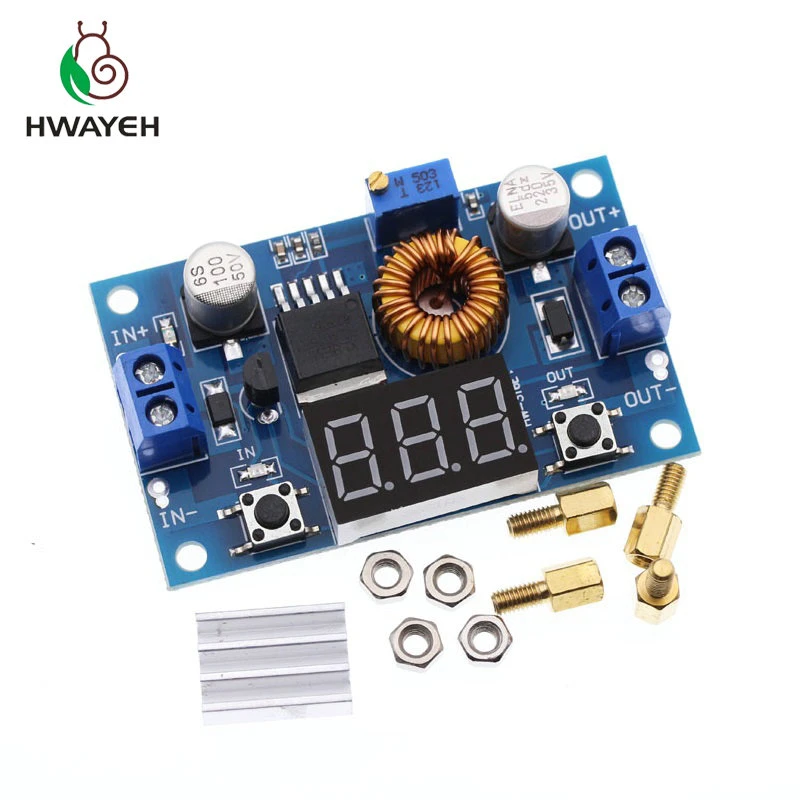 5A 75W XL4015 DC DC Converter Adjustable Step Down Module 4.0 38V to 1 ...