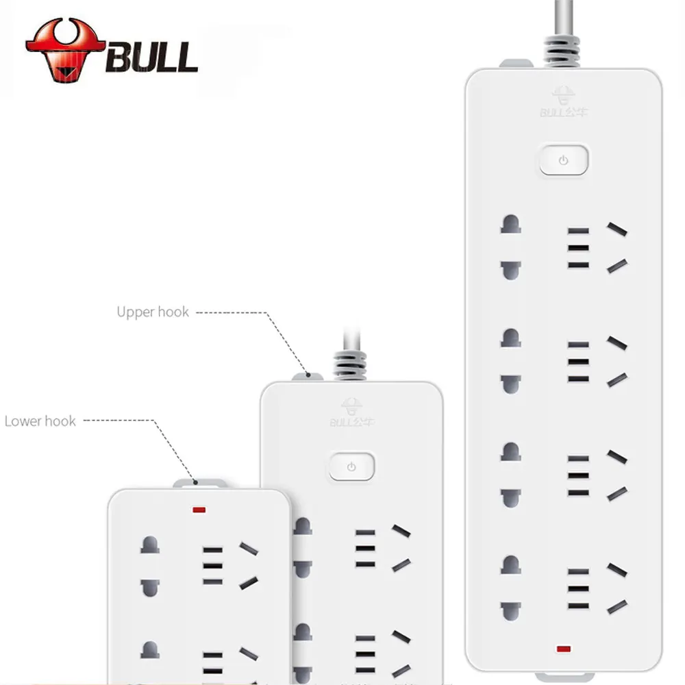 BULL Home Switched Socket CN Standard AU Australian Plug 8 Outlets With ...