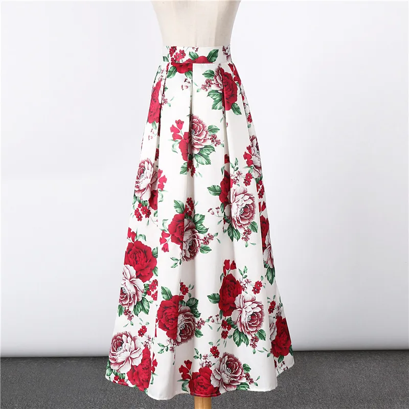 Turnfaith-Jupe longue évasée taille haute en satin pour femme,longueur ...