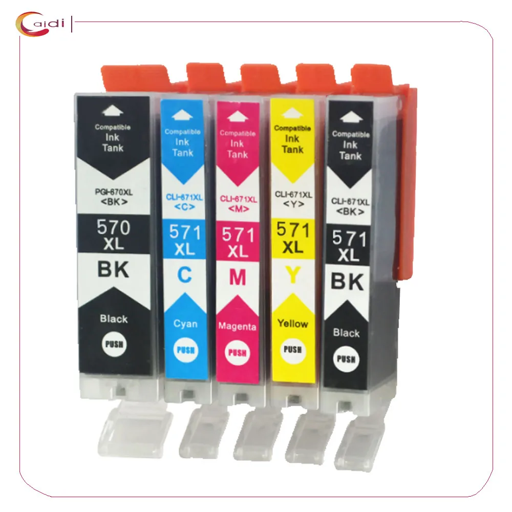 1SET Compatible Ink Cartridges for Canon PGI 570XL CLI 571XL with Canon ...