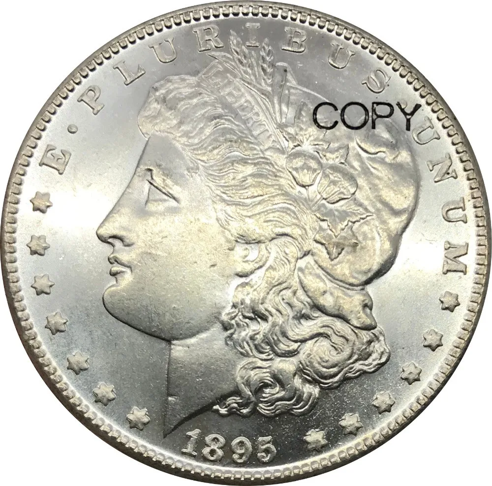 Untied States 1895 o 1 One Dollar Morgan Dollars Cupronickel Silver ...