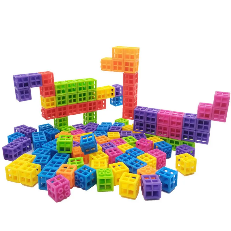 140-280PCS-Plastic-building-blocks-square-shaped-combination-spelling ...