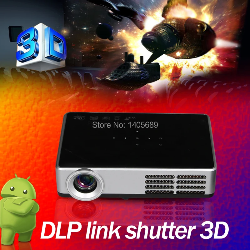 Купить андроид-4.2.2 мини proyector полный HD 1080 р портативный 3д ...