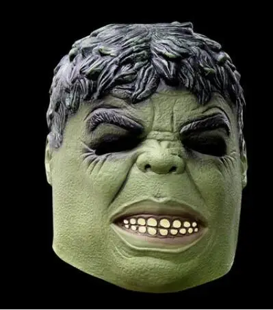 Head Rubber Latex Mask Cartoon Hulk Mask Hood for Carnival and Party ...