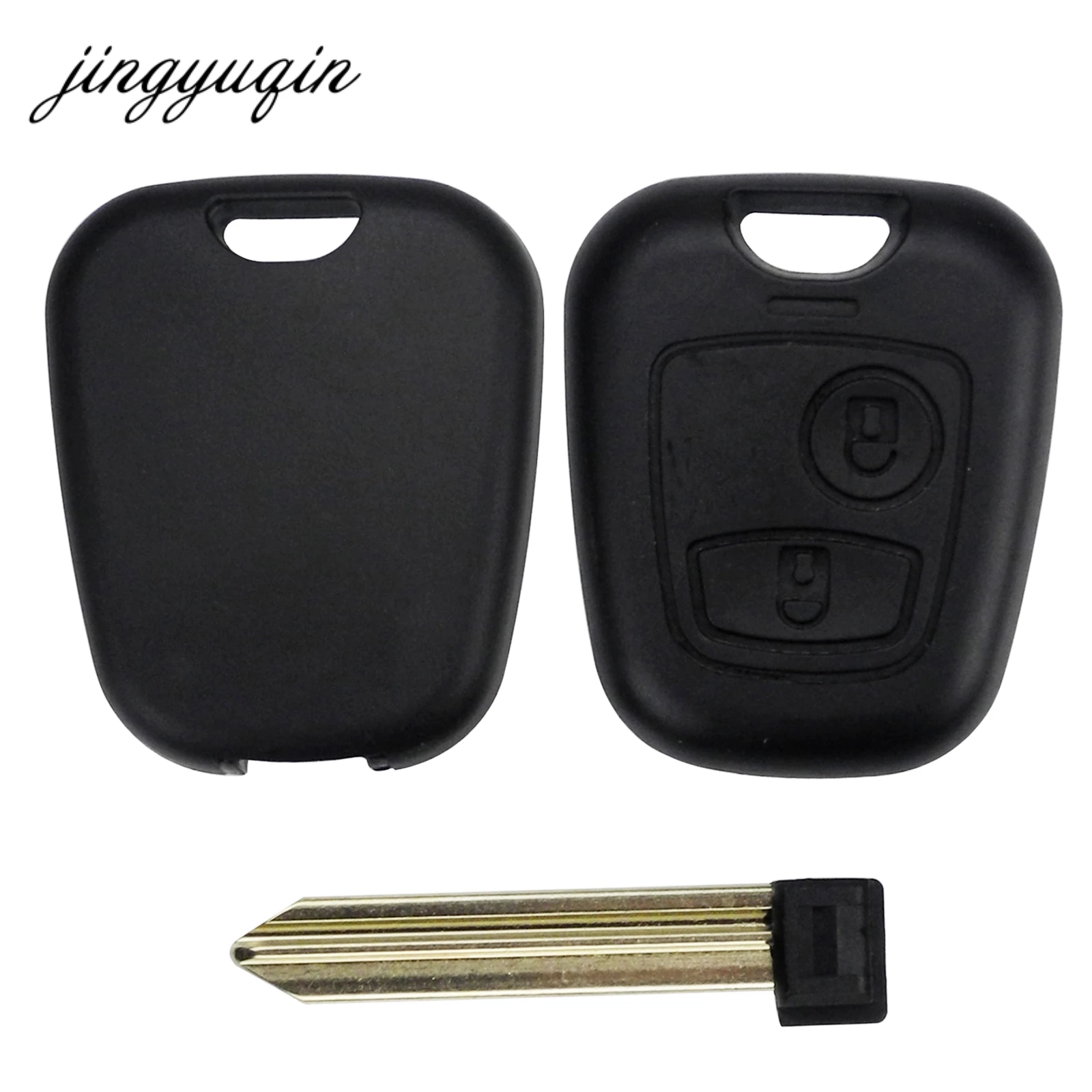 Jingyuqin 2 Button Remote Key Flip Fob Car Key Case For Citroen C1 C2 ...