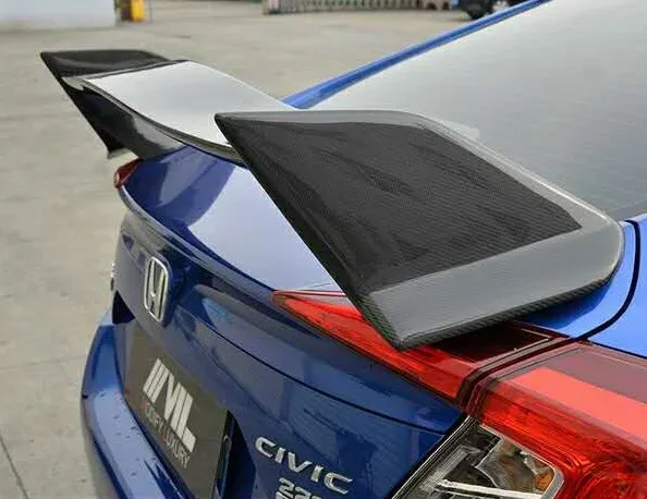 Car Styling Type-r I Style Carbon Fiber Car Trunk Spoilers For Honda ...